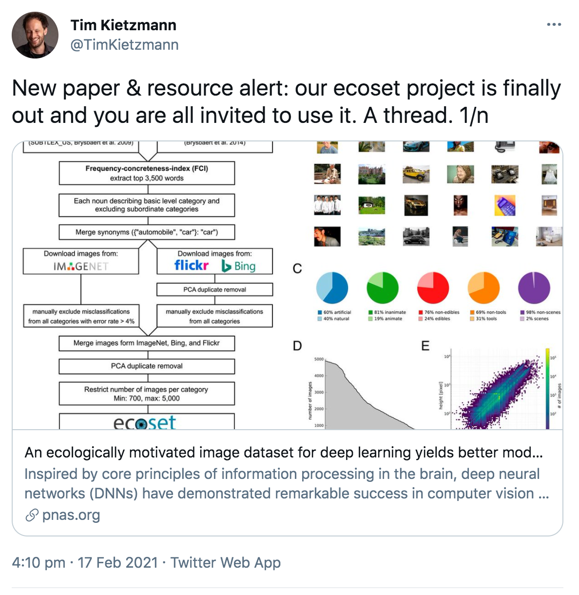 Ecoset – an ecologically more valid large-scale image dataset ...